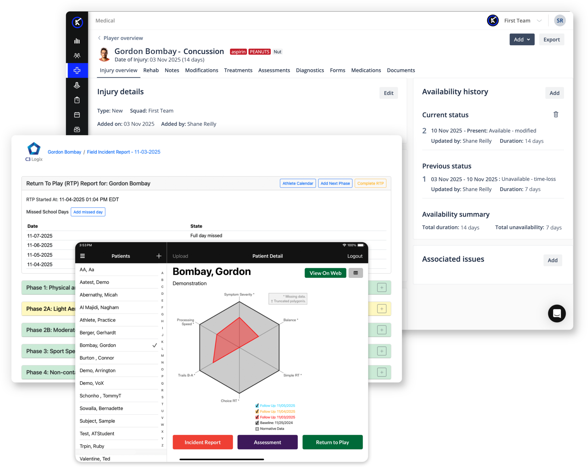 Concussion Management System | Unified Brain Health with C3Logix ...